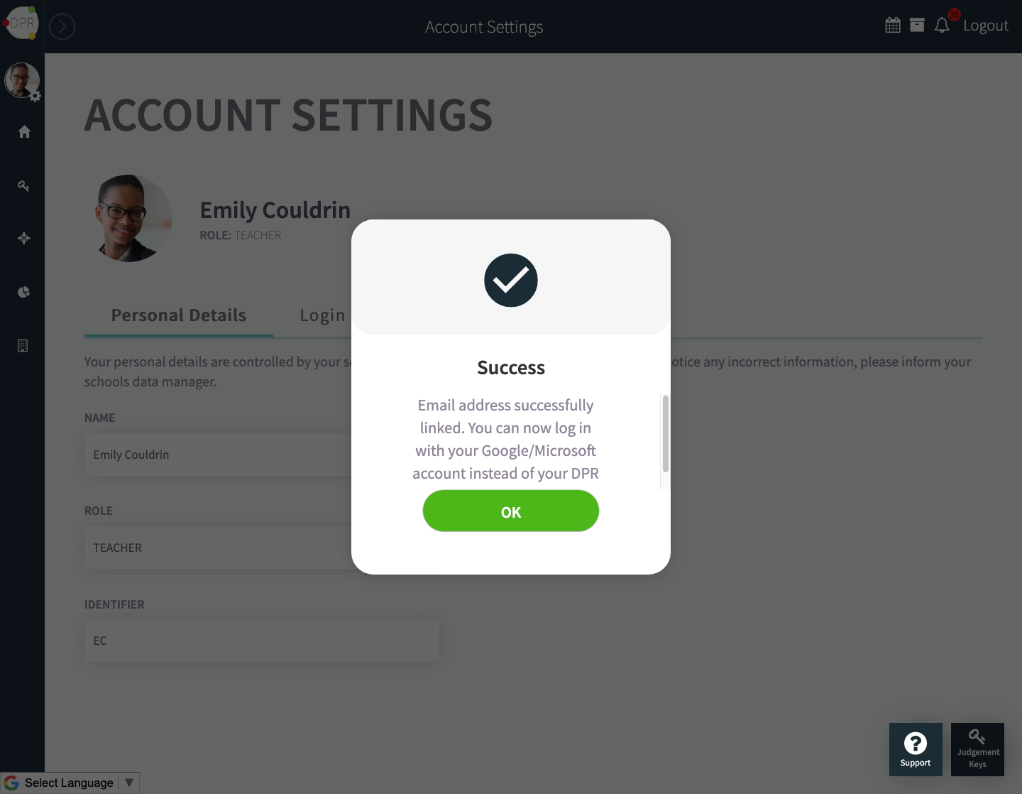 Setting up Google/Microsoft with your DPR Account – Axle Education