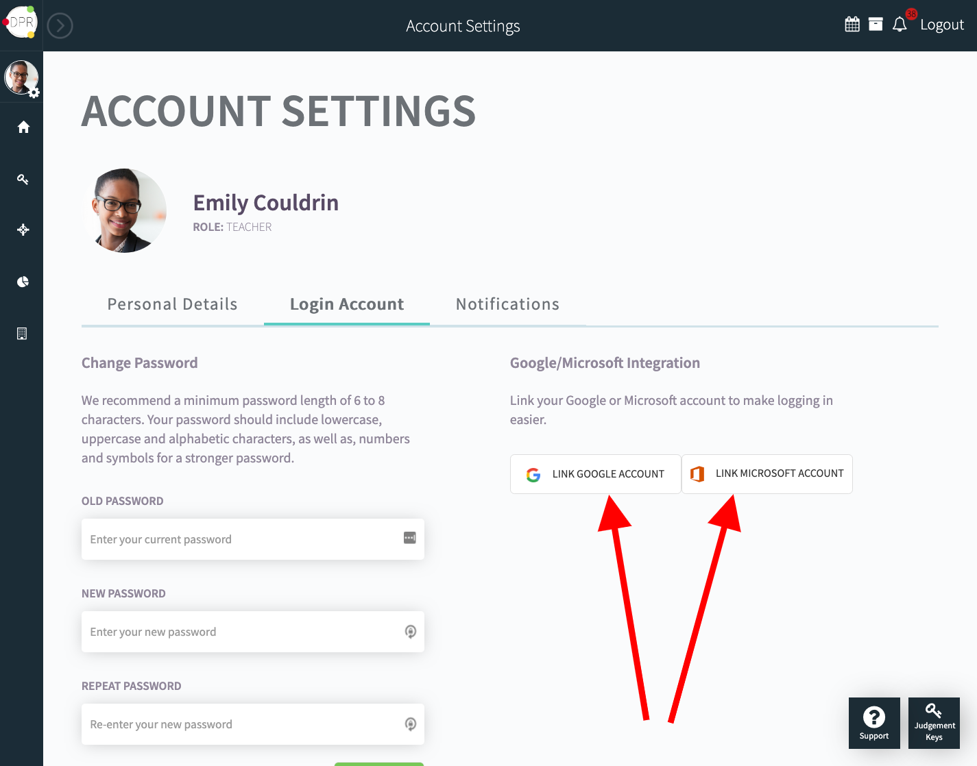 Setting up Google/Microsoft with your DPR Account – Axle Education